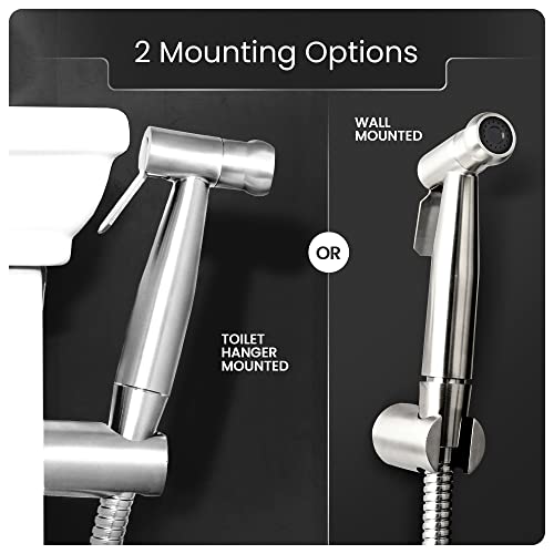 Bidet Sprayer for Toilet, Handheld Bidet Sprayer Attachment, Cloth Diaper Shower Spray Washer for Bathroom β Bidet Handheld Toilet Water Sprayer - Easy 10-Minute Installation