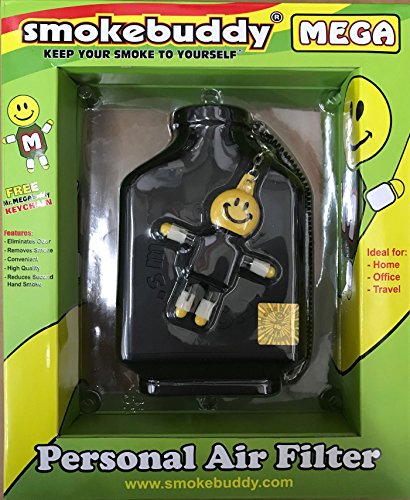 Smoke Buddy Mega Personal Air Purifier Cleaner Filter Removes Odor (Green)