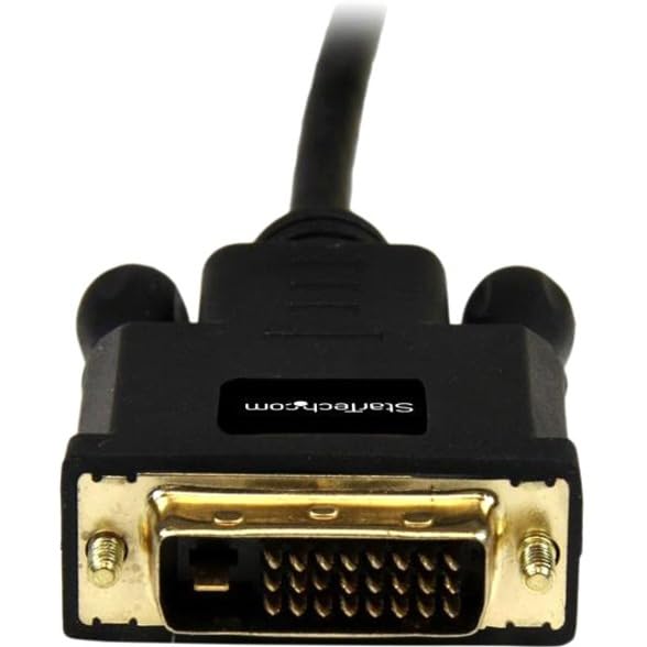 StarTech.com 3ft (0.9m) Mini DisplayPort to DVI Cable - Mini DP to DVI Adapter Cable - 1080p Video - Passive mDP 1.2 to DVI-D Single Link - mDP or Thunderbolt 1/2 Mac/PC to DVI Monitor (MDP2DVIMM3B)