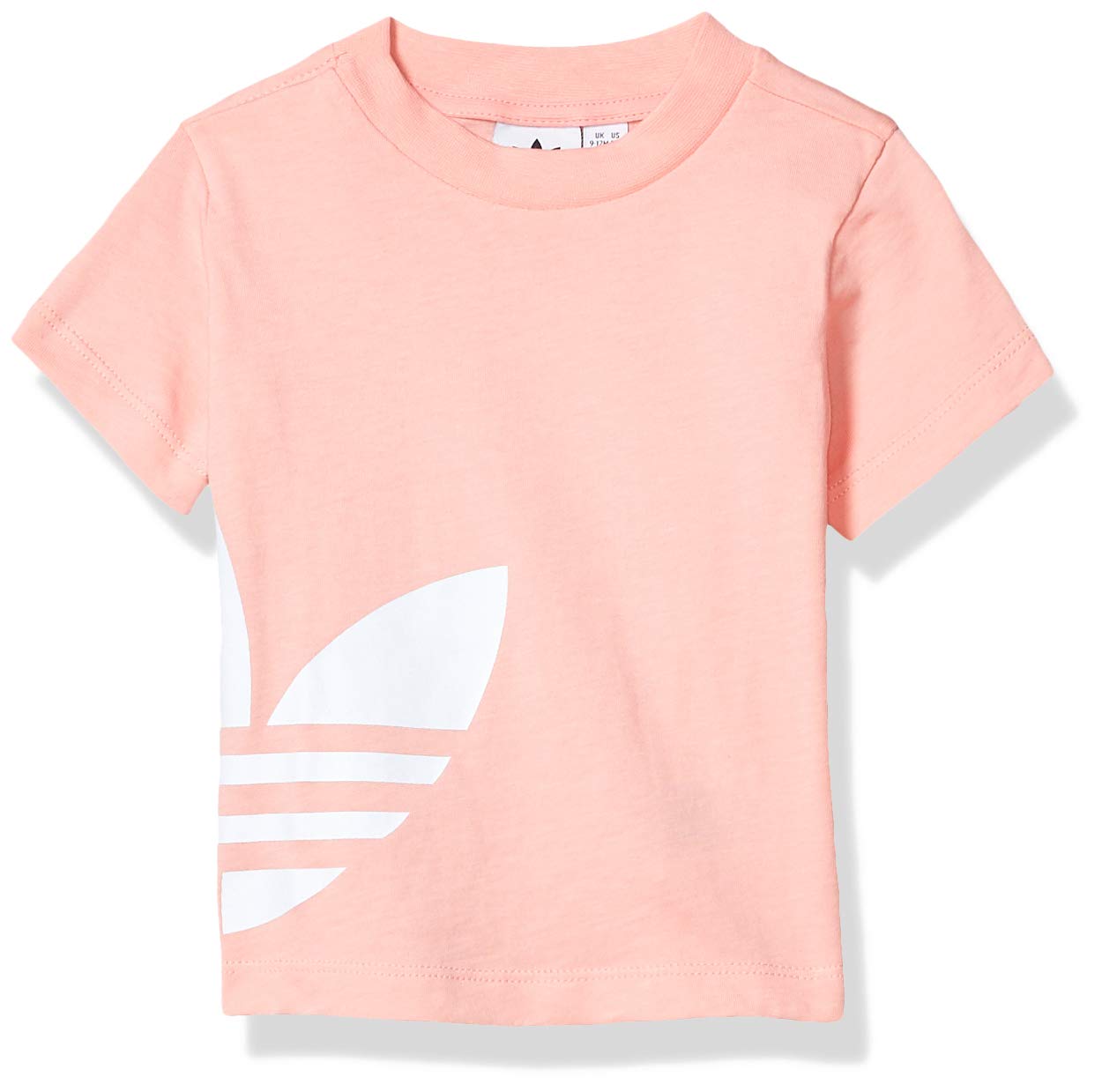adidas Originals Boy's Big Trefoil T-Shirt, Glory Pink/White, 6M