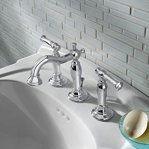 American Standard 7440851.002 Quentin 2-Handle 8 Inch Widespread Bathroom Faucet, 6.63 in wide x 8.00 in tall x 7 in deep, Chrome