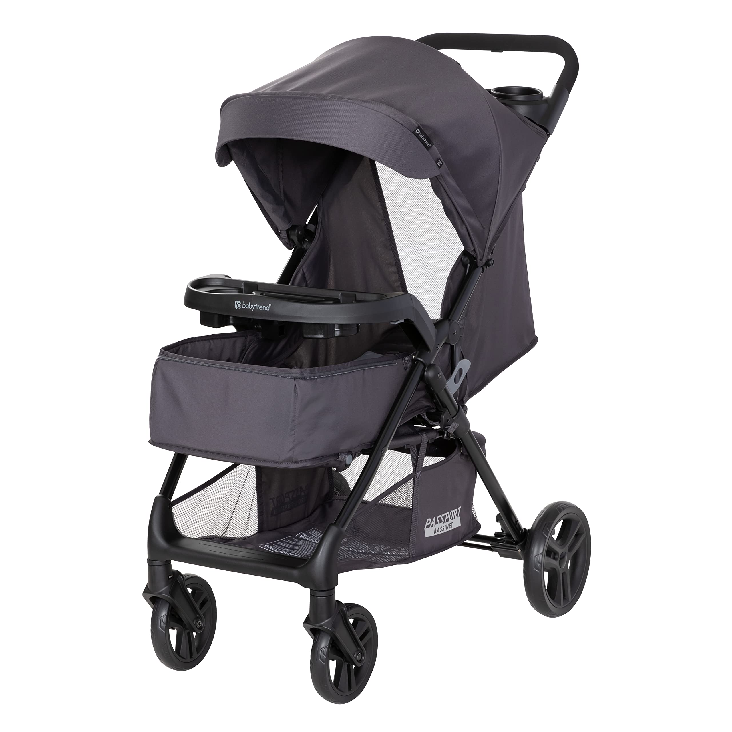 Baby Trend PassportĀ® Carriage Stroller, Silver Sky