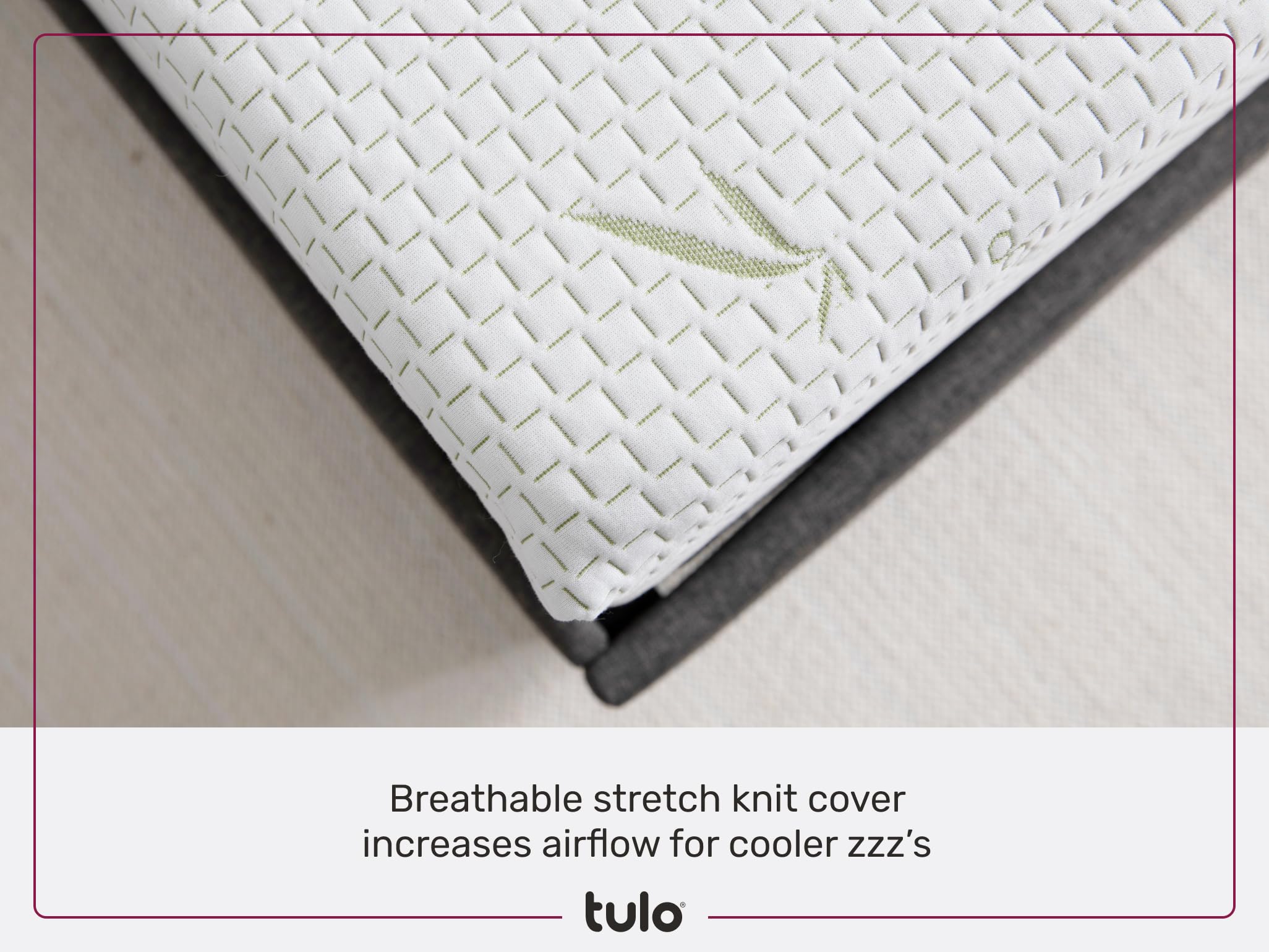 Tulo 8" Medium Comfort Memory Foam Bamboo Pressure Relief Mattress in a Box | Twin Size