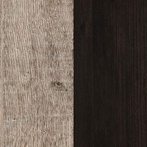 South Shore Londen 6-Drawer Double Dresser, Weathered Oak and Ebony