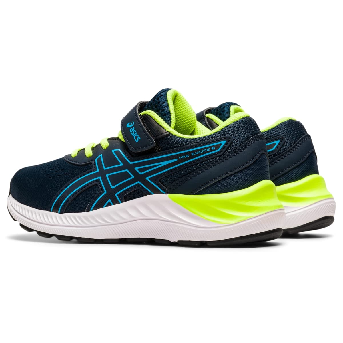 ASICS Kid's PRE Excite 8 Pre-School Running Shoe, K13, French Blue/Digital Aqua