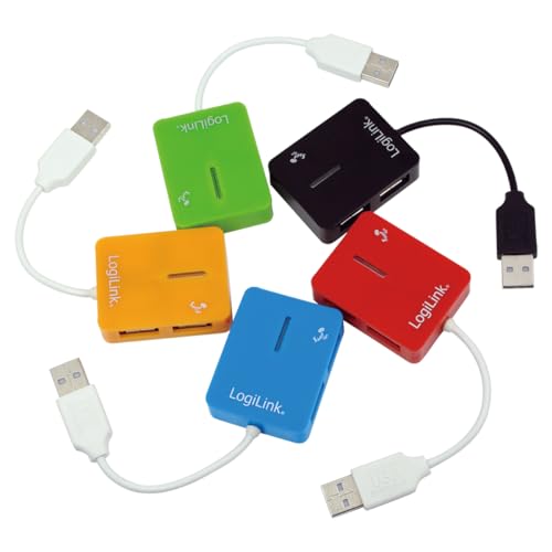 LogiLink Smile 4 Port USB 2.0 Hub - Green