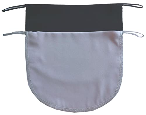 Chemisettes by Anne Modesty Panel Cleavage Cover Mock Cami Black - Grey Size B
