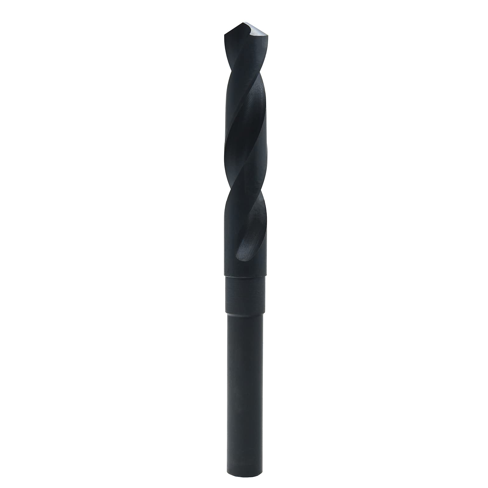 MAXTOOL 39/64" Silver and Deming Drill Bits HSS M2 S & D Drill Bits Prentice Twist Drills Black Oxide 1/2" Reduced Shank 6" OAL; SD02B00R039