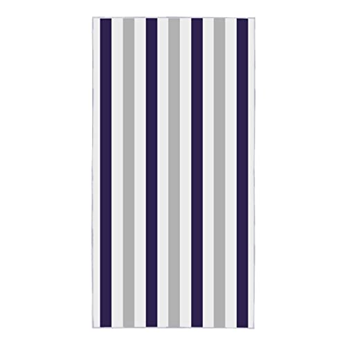FYY Beach Towel, Microfiber Beach Towel 60" x 30", Super Absorbent, Quick Dry, Sand Free Thick Pool Towel for Swimming, Beach, Travel, Camping, Ideal Gift for Women Men, Mom Dad, Kids, Friend Stripe