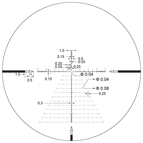 Arken Optics SH4 GEN2 6-24X50 Rifle Scope FFP MIL VPR Illuminated Reticle with Zero Stop - 34mm Tube