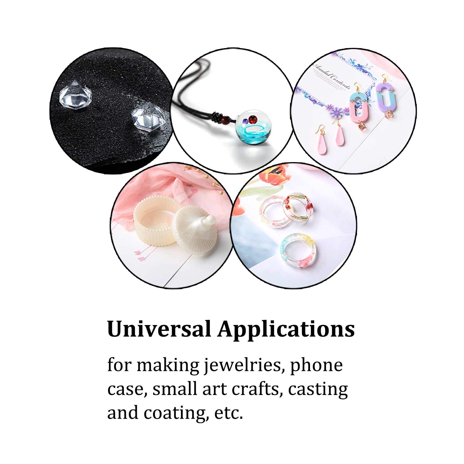 Big Bottled QIAO QIAO DIY 3rd Generation UV Resin Clear Hard, for Professional Resin Makers Fully Cured! No Tacky! (500g/17.63oz)