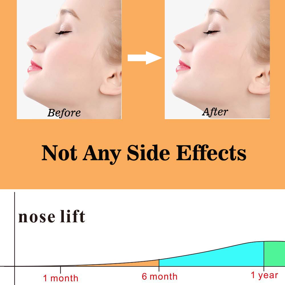 AMIJEAL Nose Shaper Clip Nose Up Lifting Clip Pain-Free Soft Silicone Nose Slimmer Device Nose Bridge Straightener Corrector Beauty Tool(Unisex)