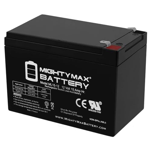 Mighty Max Battery 12V 15AH F2 Replacement Battery Works with Modified Power Wheel