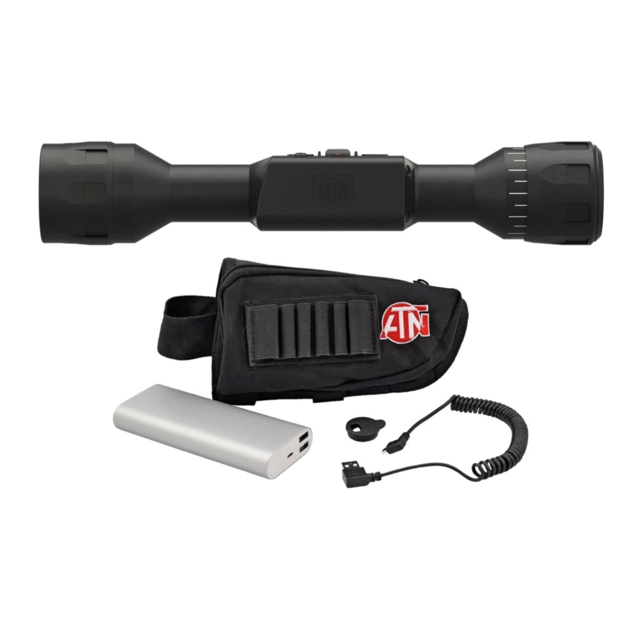 ATN Thor LT 160 5-10x Ultra Light Thermal Riflescope Bundle with Extended Power 20,000mAh Battery Pack Weapon Kit (2 Items)