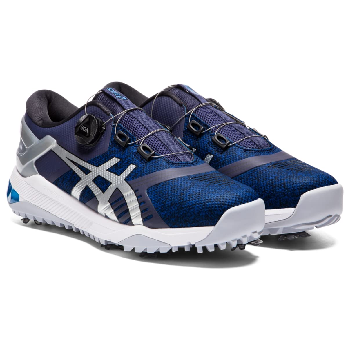 ASICS Men's GEL-Course Duo Boa Golf Shoes, 11.5, PEACOAT/PURE Silver