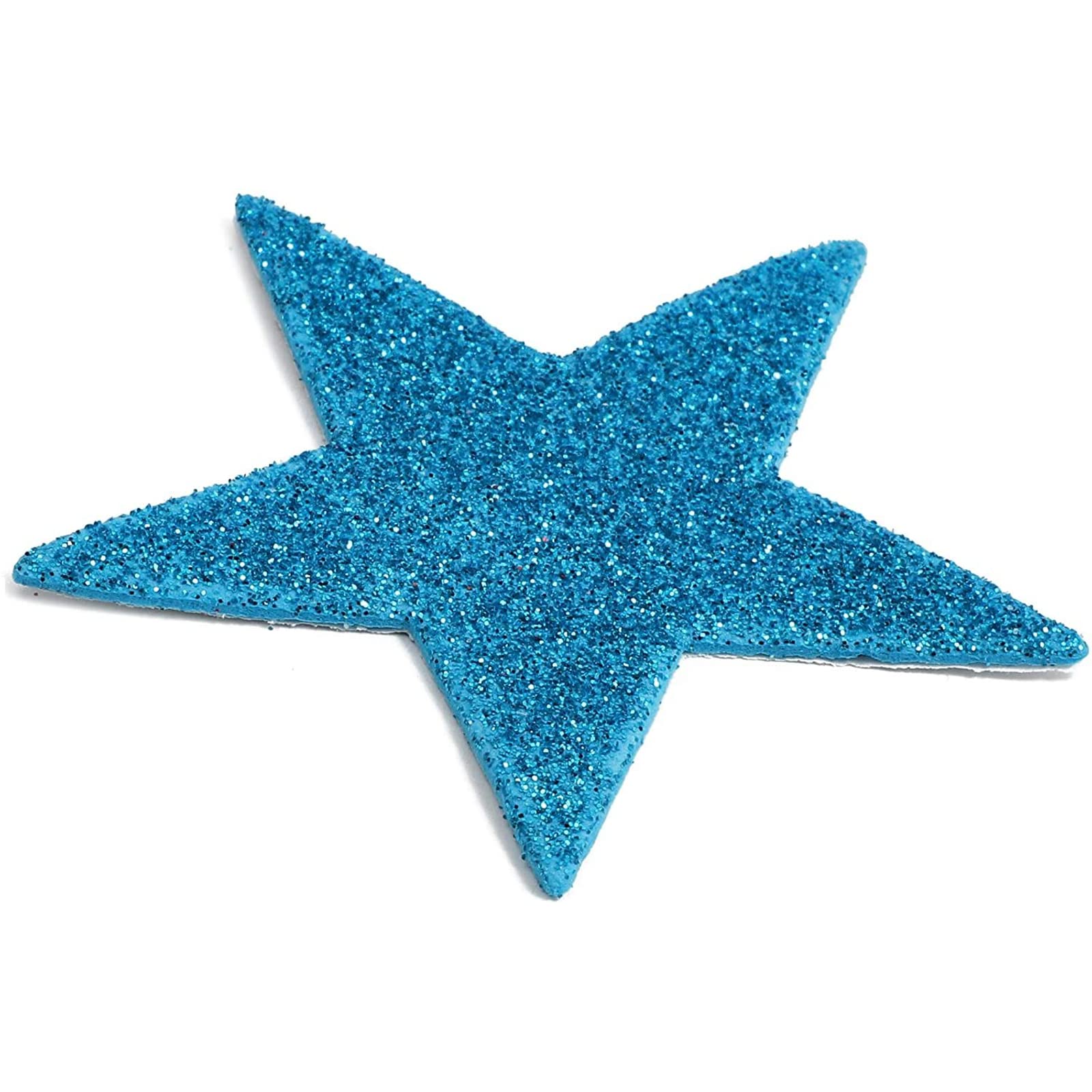 Foam Star Glitter Stickers for 4th of July, Arts and Crafts Supplies (3 Colors, 100 Pack)
