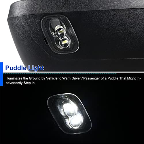 Spec-D Tuning Chrome Power Heated Telescoping Tow Mirrors LED Signal Compatible with Ford F150 2007-2014