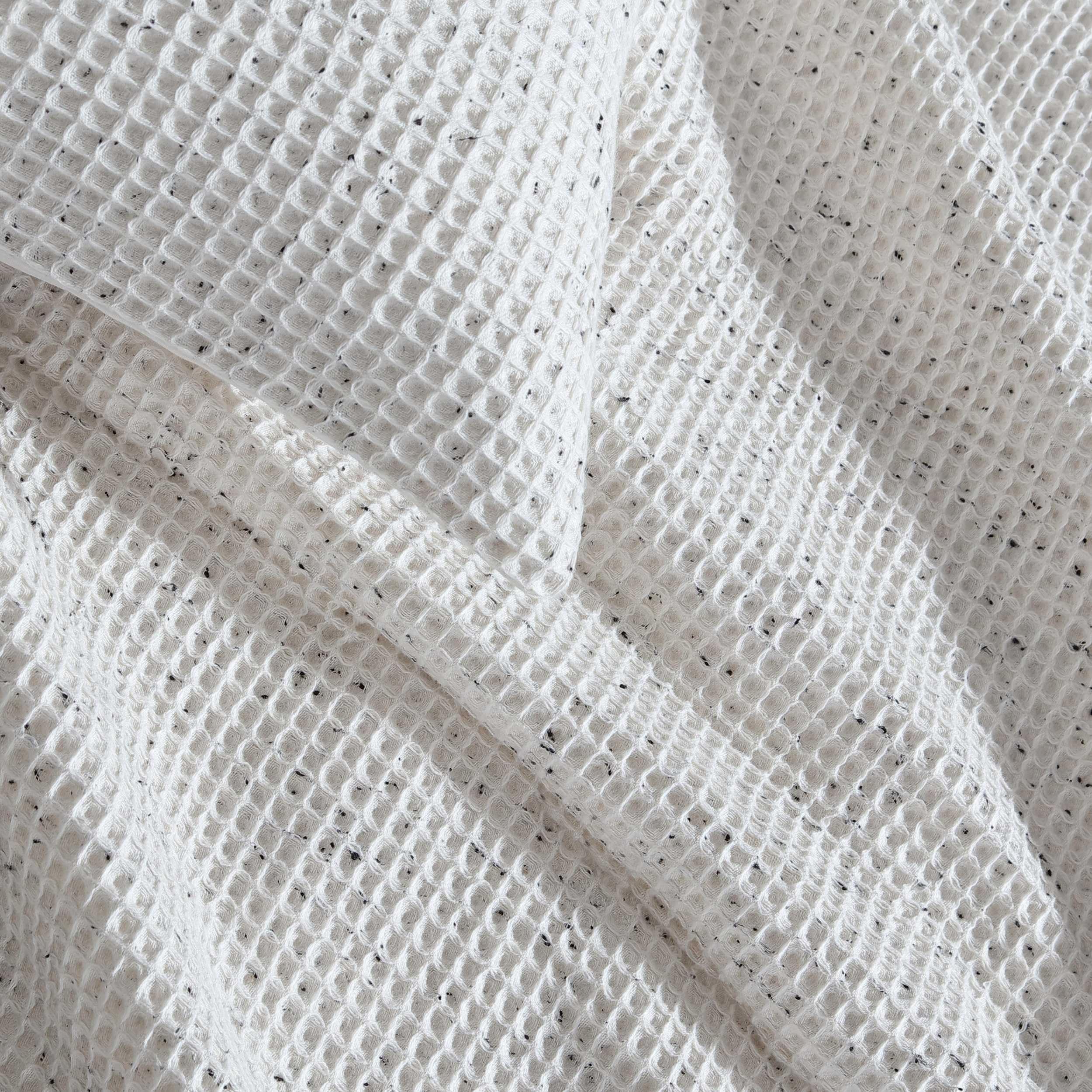 Calvin Klein - King Duvet Cover Set, Garment Washed Cotton Bedding with Matching Shams, Waffle Textured Home Decor (Speckled Waffle Ivory, King)