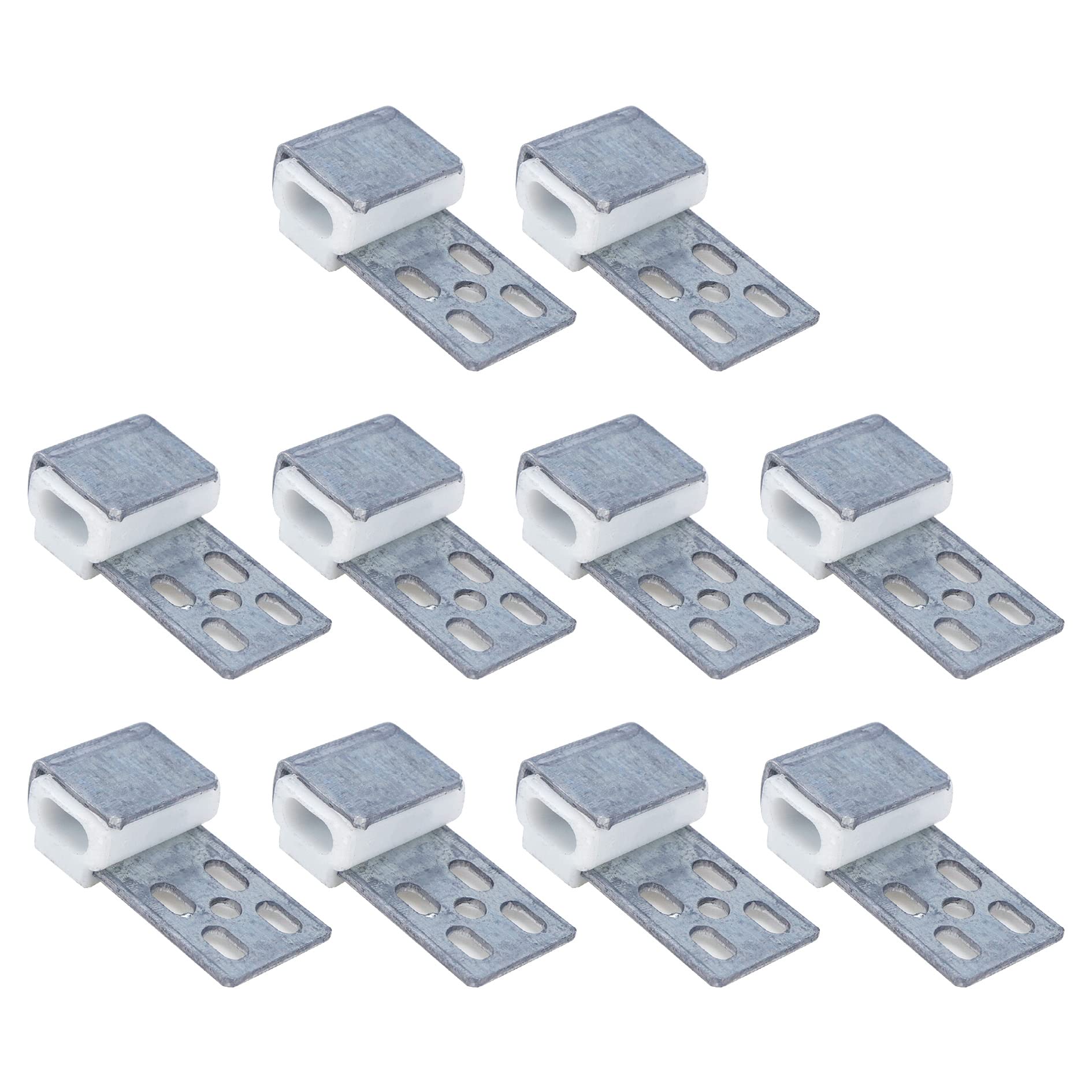 Antrader Couch Spring Repair Kit, 10Pcs Iron Upholstery Furniture Spring Clips for Sofa,Chair,Couch,Bed Spring Clips Repair Parts with Screws