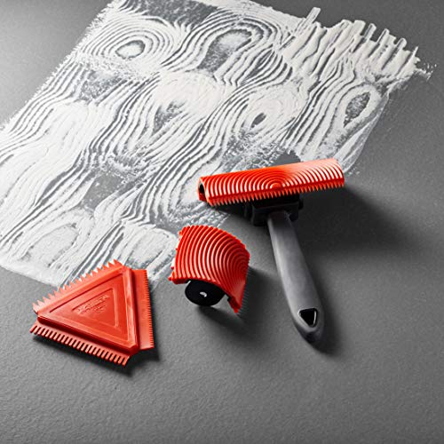 Amazon Basics Wood Graining Set, 3 Count, Black/Orange