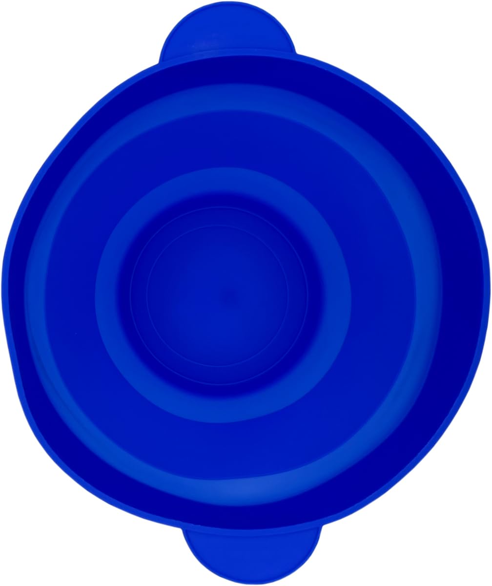 Amish Country Popcorn | Collapsible Silicone Microwave Popper with Customized ACP Logo | BPA and PVC Free Popcorn Bowl with Handles | Dishwasher Safe | Includes 2-2 oz Bags of Kernels (Blue)
