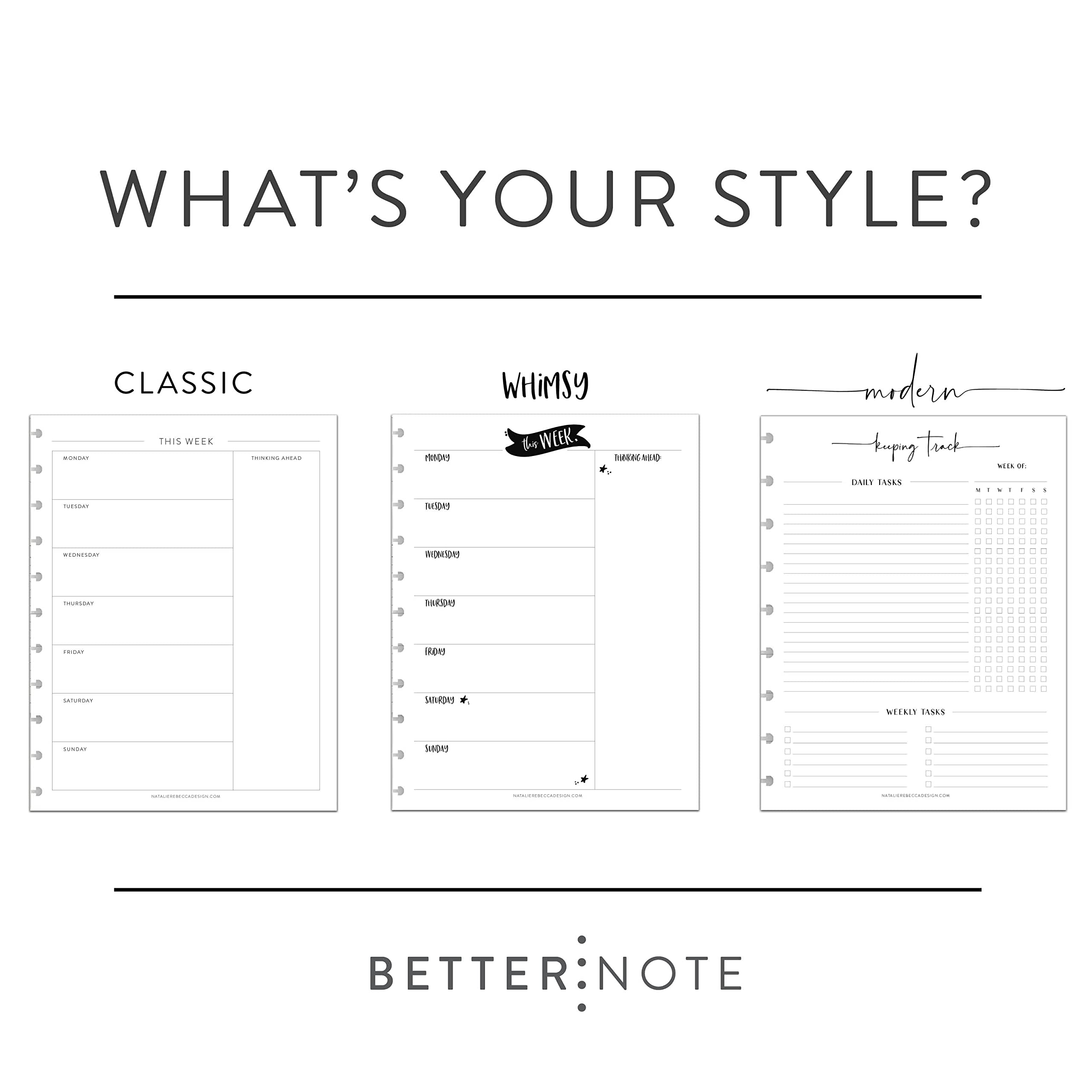 BetterNote Dividers for Disc Notebook, Monthly Discbound Index Tabs for Calendar, Fits Disc Notebook, Levenger Circa, Arc, Happy Planner, TUL by Office Depot, Talia (Modern, 11-Disc, 8.5"x11")