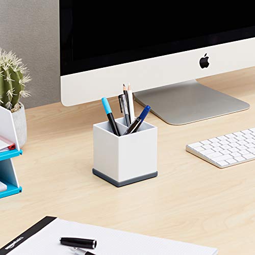 Amazon Basics Pen Organizer - Grey and White