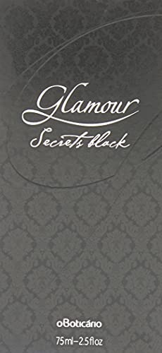 METERO Linha Glamour (Secrets Black) Boticario - Colonia Feminina 75 Ml - (Boticario Glamour (Black Secrets) Collection - Eau de Toilette for Women 2.53 Fl Oz)