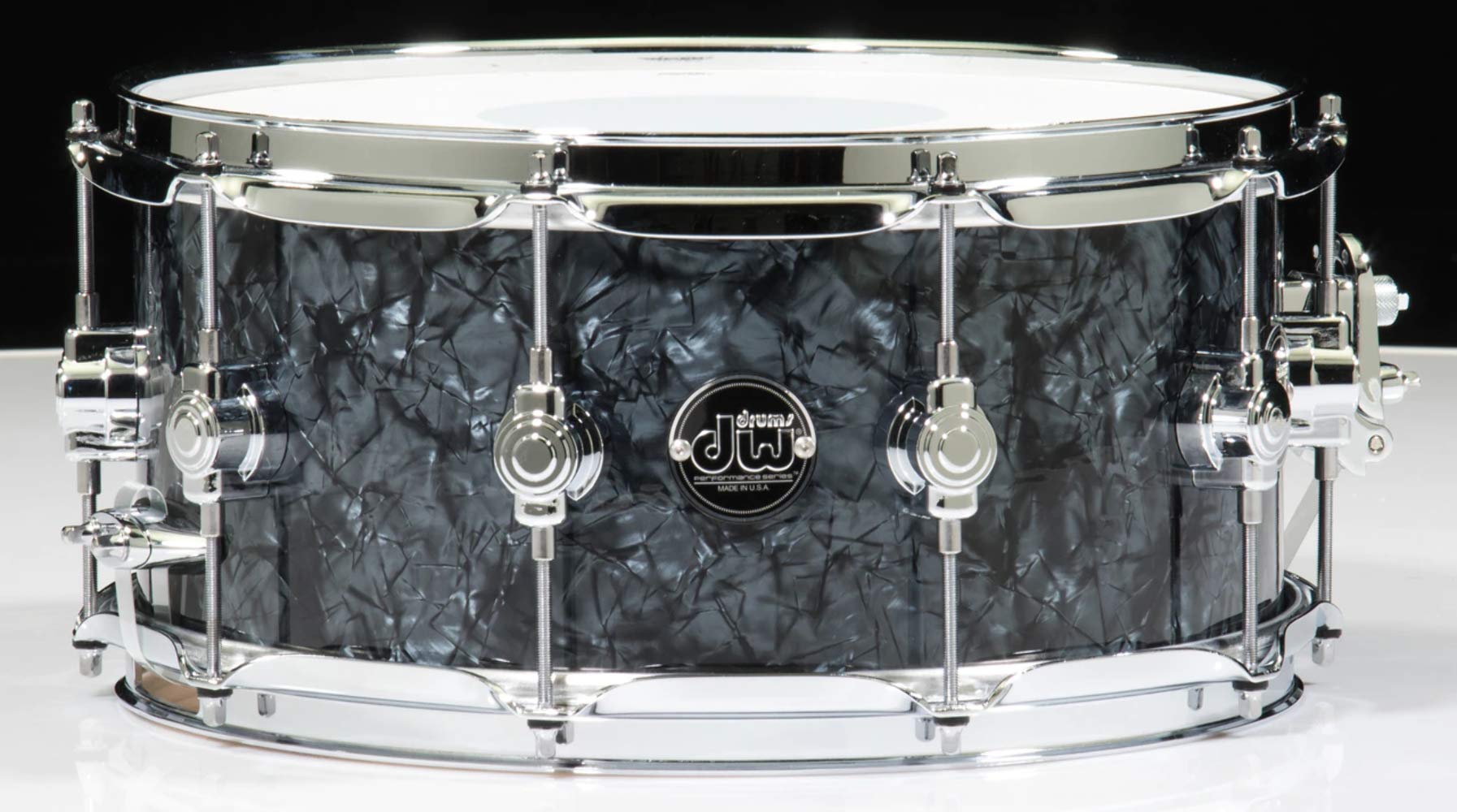 DW Performance Series Snare Drum - 6.5 Inches X 14 Inches Black Diamond FinishPly