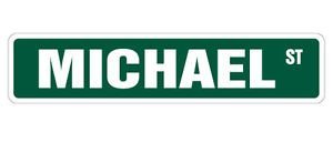 MICHAEL Street Sticker Sign kids room childrens name gift kid child boy girl wall entry - Sticker Graphic Personalized Custom Sticker Graphic
