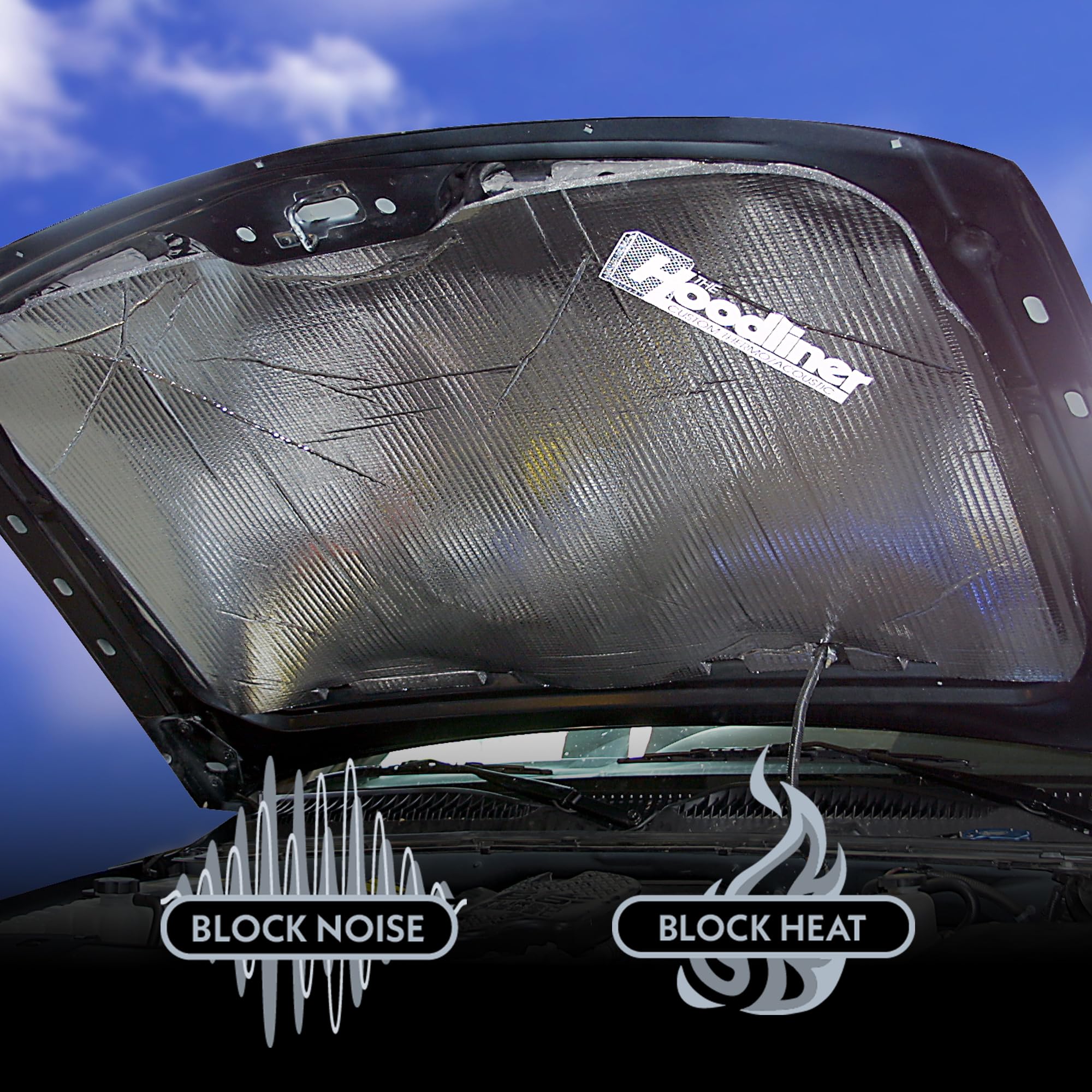 Dynamat Hoodliner β Noise & Heat Insulation Kit for Your Car Hood β Keeps Engine Noise In & Protects Paint from Engine Heat β Easy Self Adhesive Install β 1 Sheet 32"x 54", 12 sq ft
