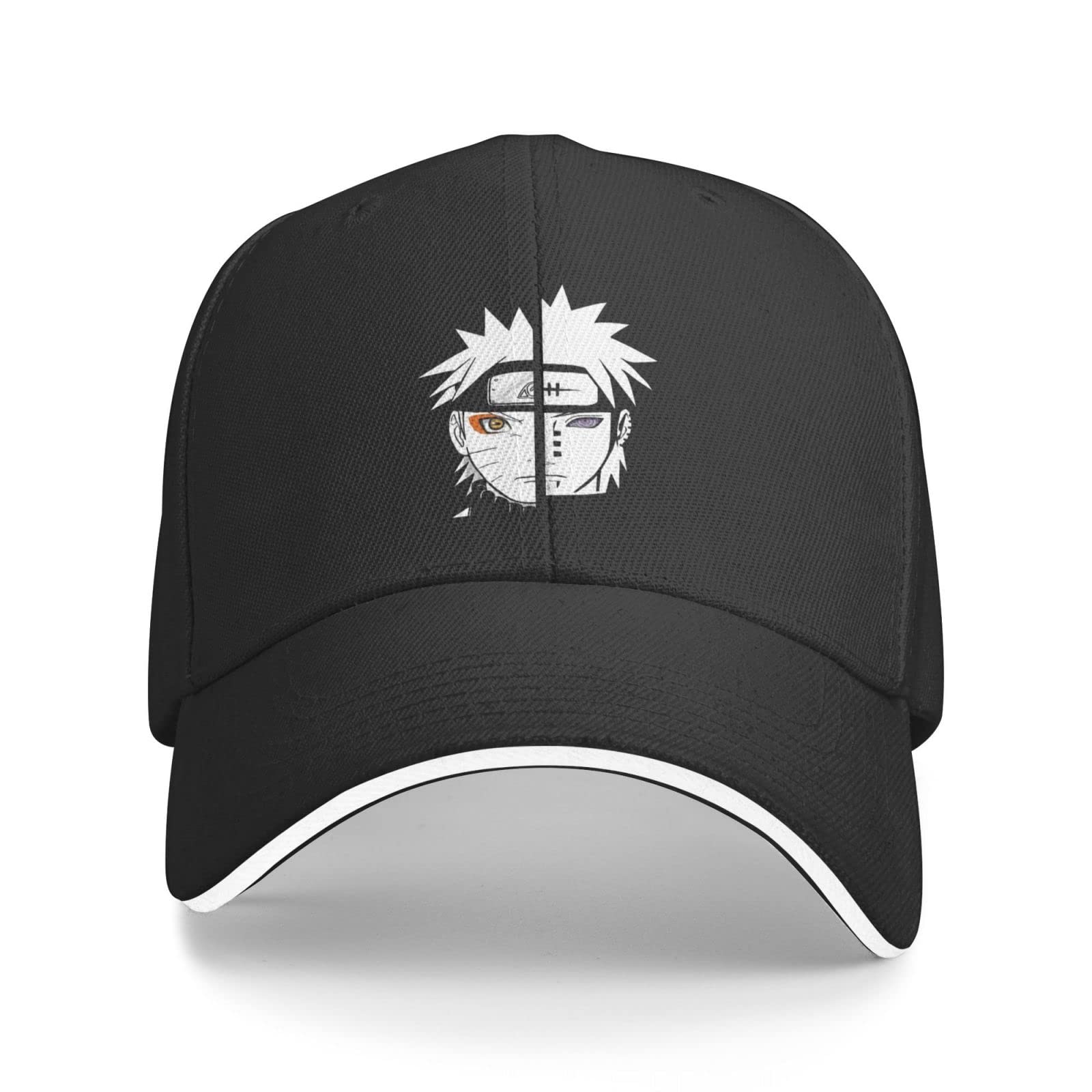 Anime Baseball Cap for Men Anime Snapback Hats Adjustable Dad Hat Black Fashion Casual Cap