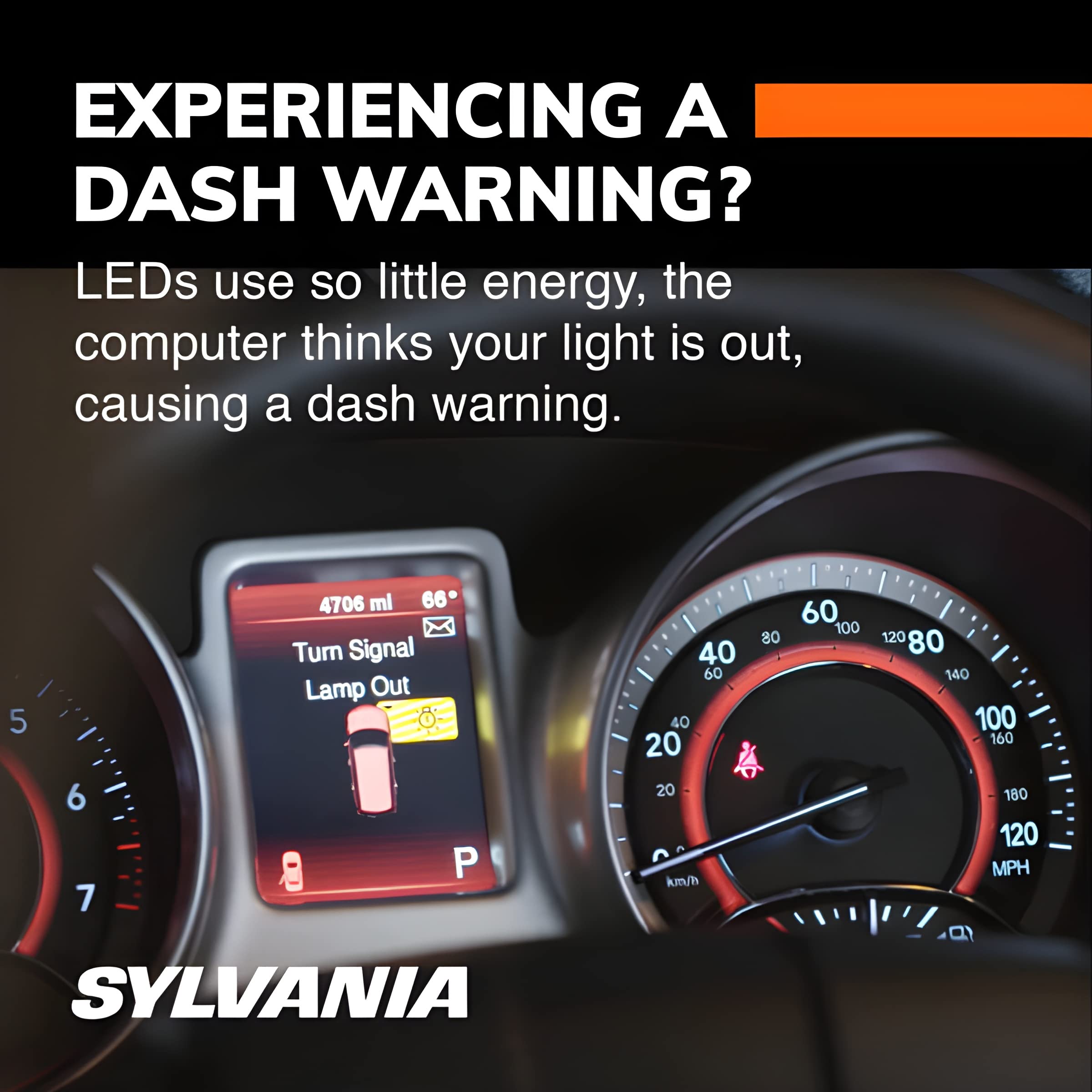 SYLVANIA - Load Equalizer - Interior Lights Load Equalizer for LED Light Bulbs, Corrects Hyper Flash & Bulb Out Warning (Pack of 2) - 5 Watt (at 12.8V)