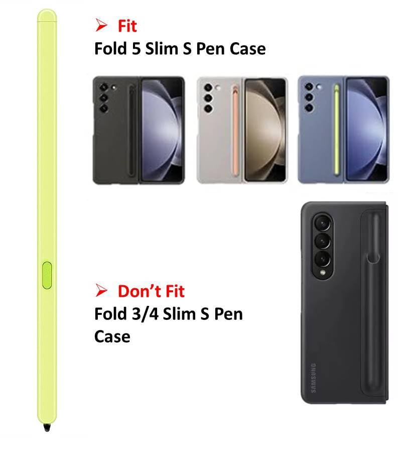 Galaxy Z Fold 5 S Pen Fold Edition Stylus Pen, Slim 1.5mm Pen Tip, 4,096 Pressure Levels for Samsung Galaxy Z Fold 5 Phones Only (Green)