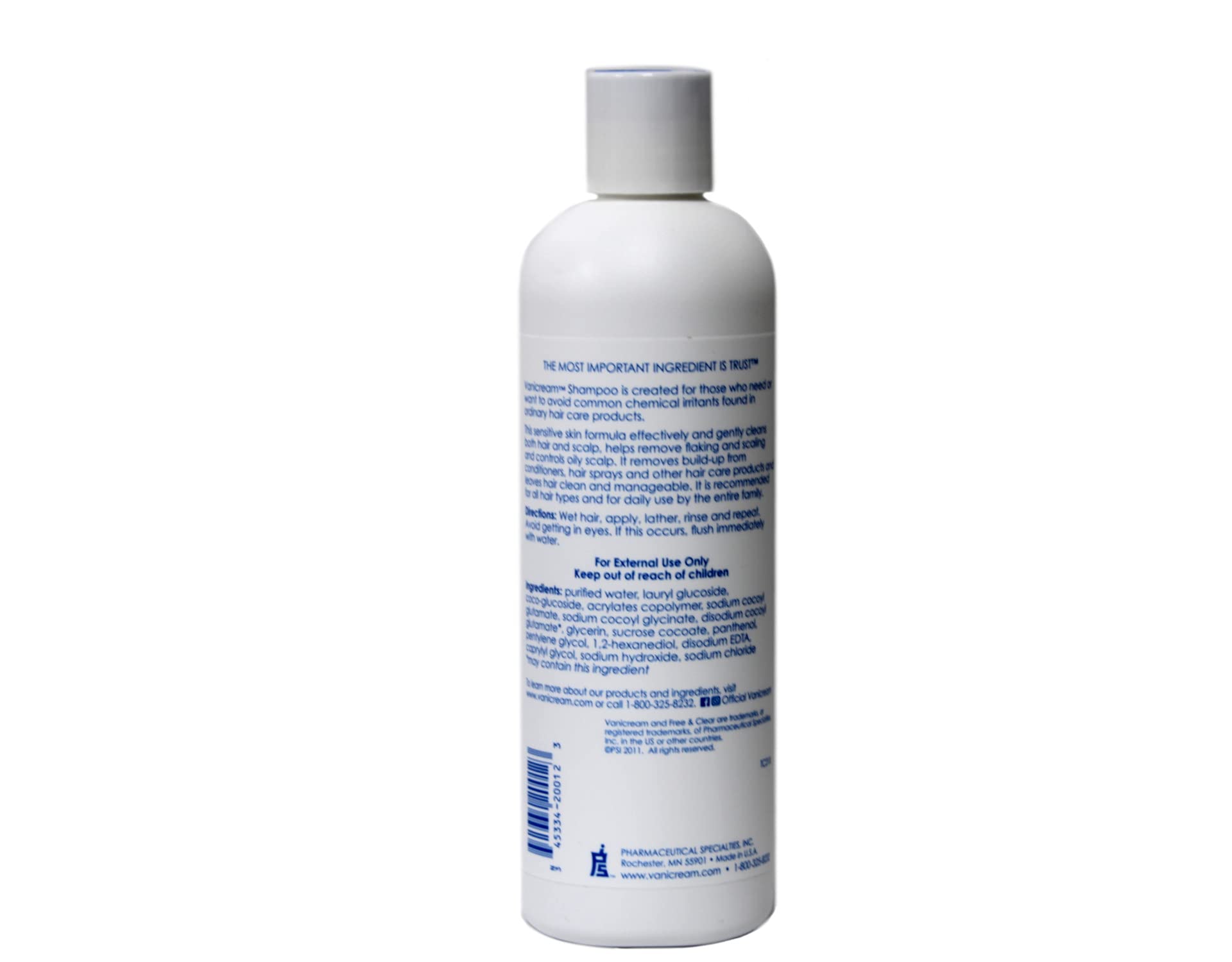 Free & Clear Shampoo 12 oz (Pack of 6)