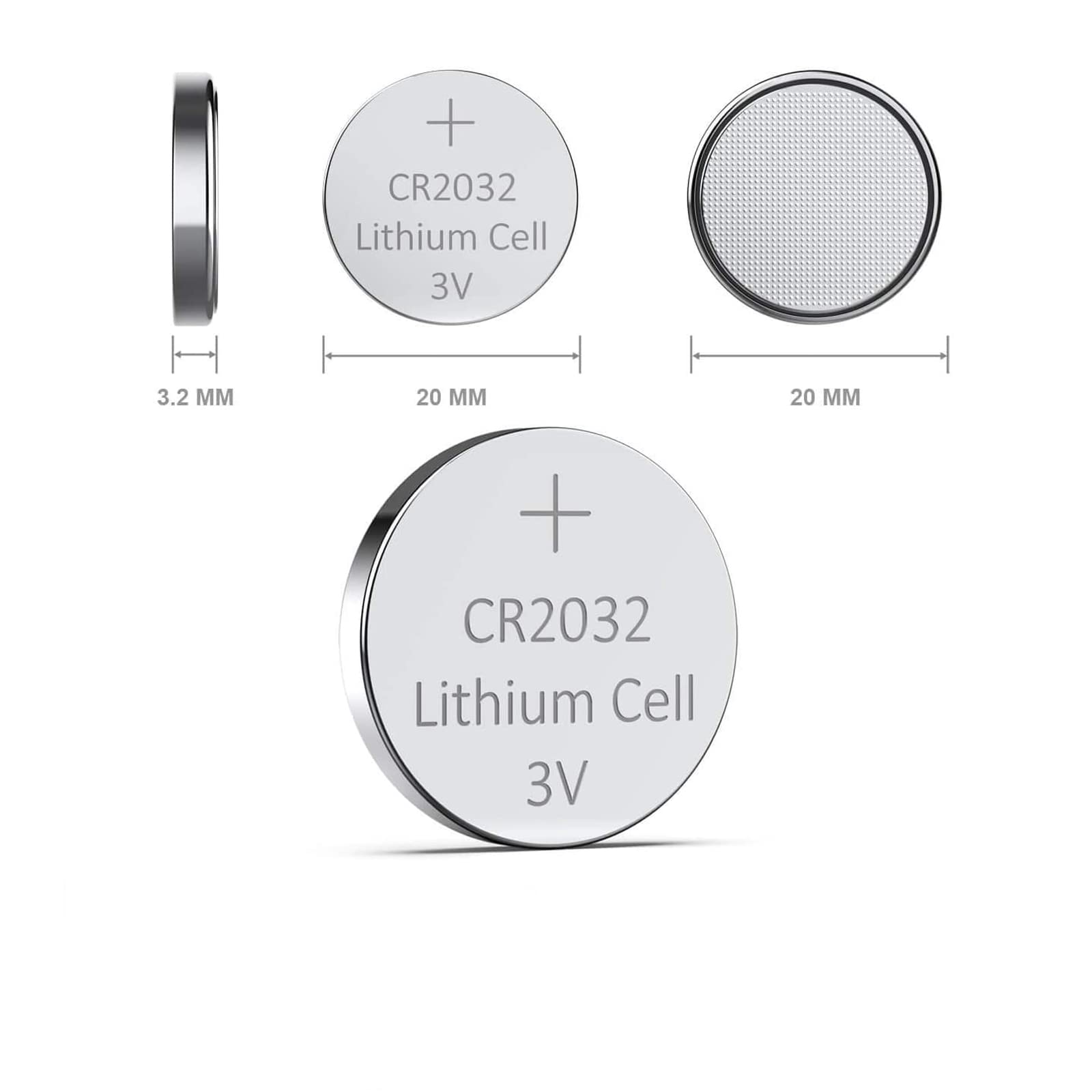 Synergy Digital CR2032 Battery, Compatible with Sony CR2032-B1A Battery, (Lithium, 3V, 220 mAh) Ultra High Capacity Battery