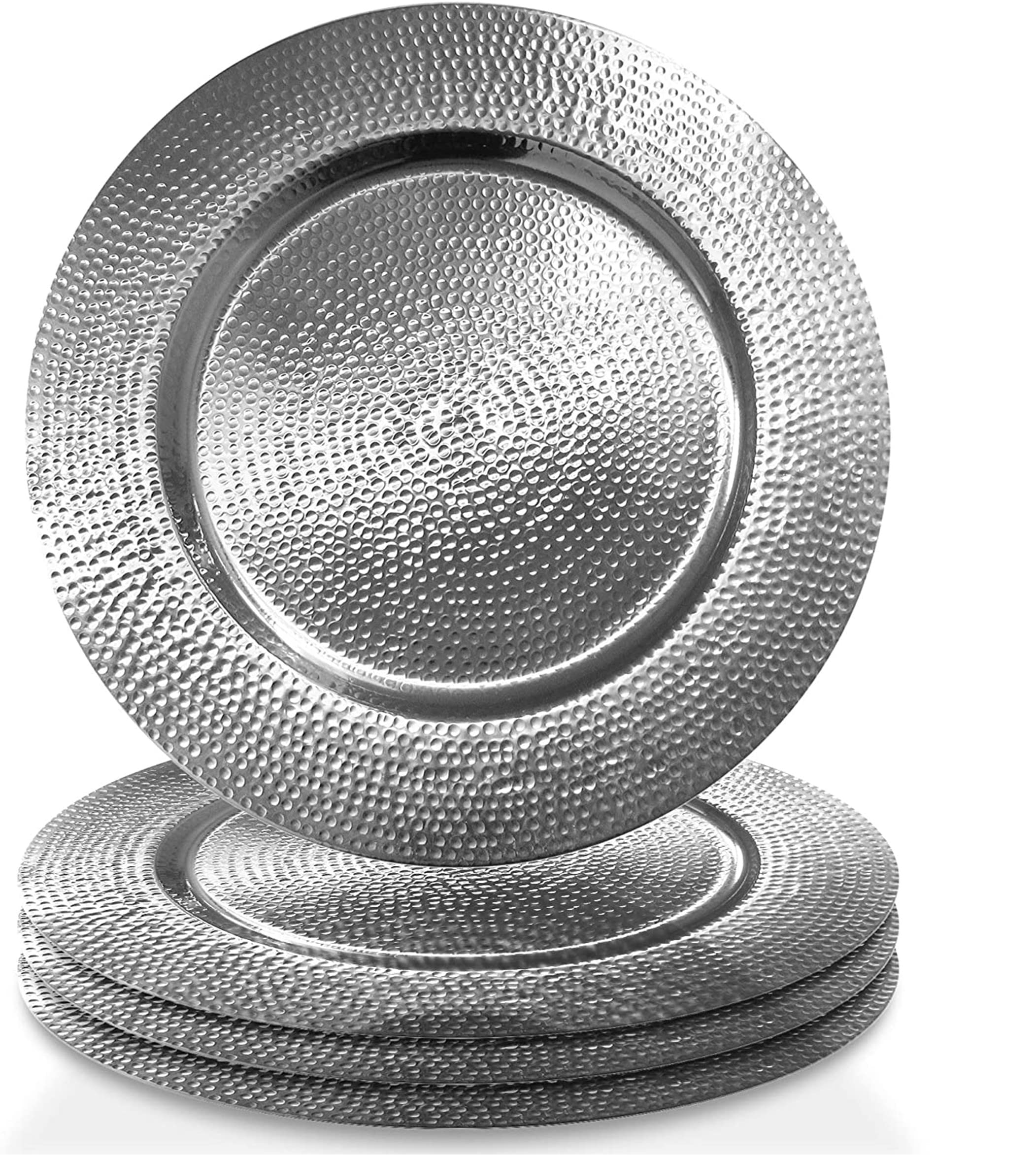 American Atelier Charger Plate Large 13” Set of 4 Decorative Service Plate for Home, Professional Fine Dining Perfect for Upscale Events, Dinner Parties, Weddings, Banquets, Catering