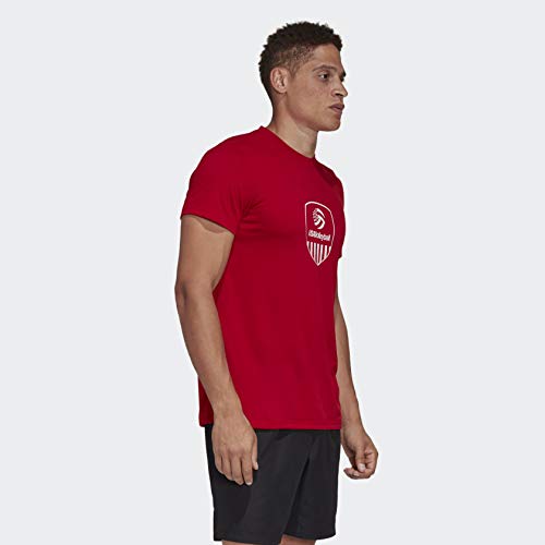 adidas Men's USA Volleyball Short Sleeve Tee Aeroready Team Power Red Large