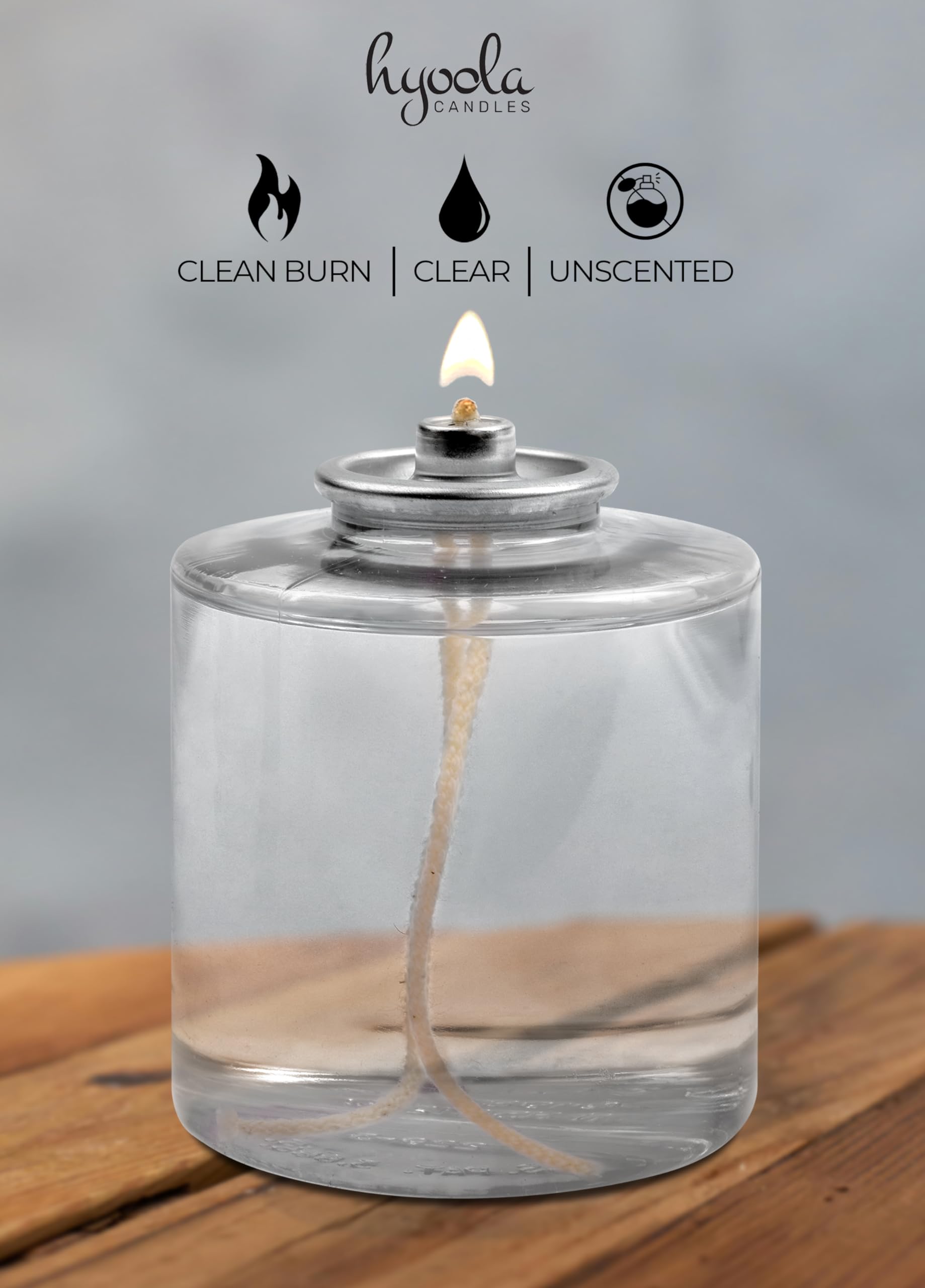 Hyoola Oil Candles - 80 Hour Liquid Candles - Liquid Paraffin Long Burning Candles - 3 Pack - Survival Candles and Emergency Candles