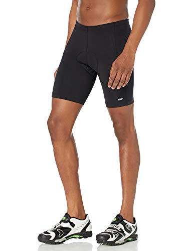 Amazon Essentials Men's Padded Cycling Short, Black, X-Small