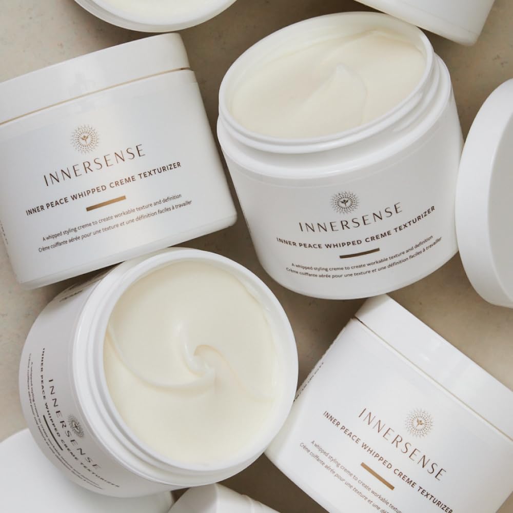 INNERSENSE Organic Beauty - Natural Inner Peace Whipped Creme Texturizer | Cruelty-Free, Clean Haircare (3.4oz)