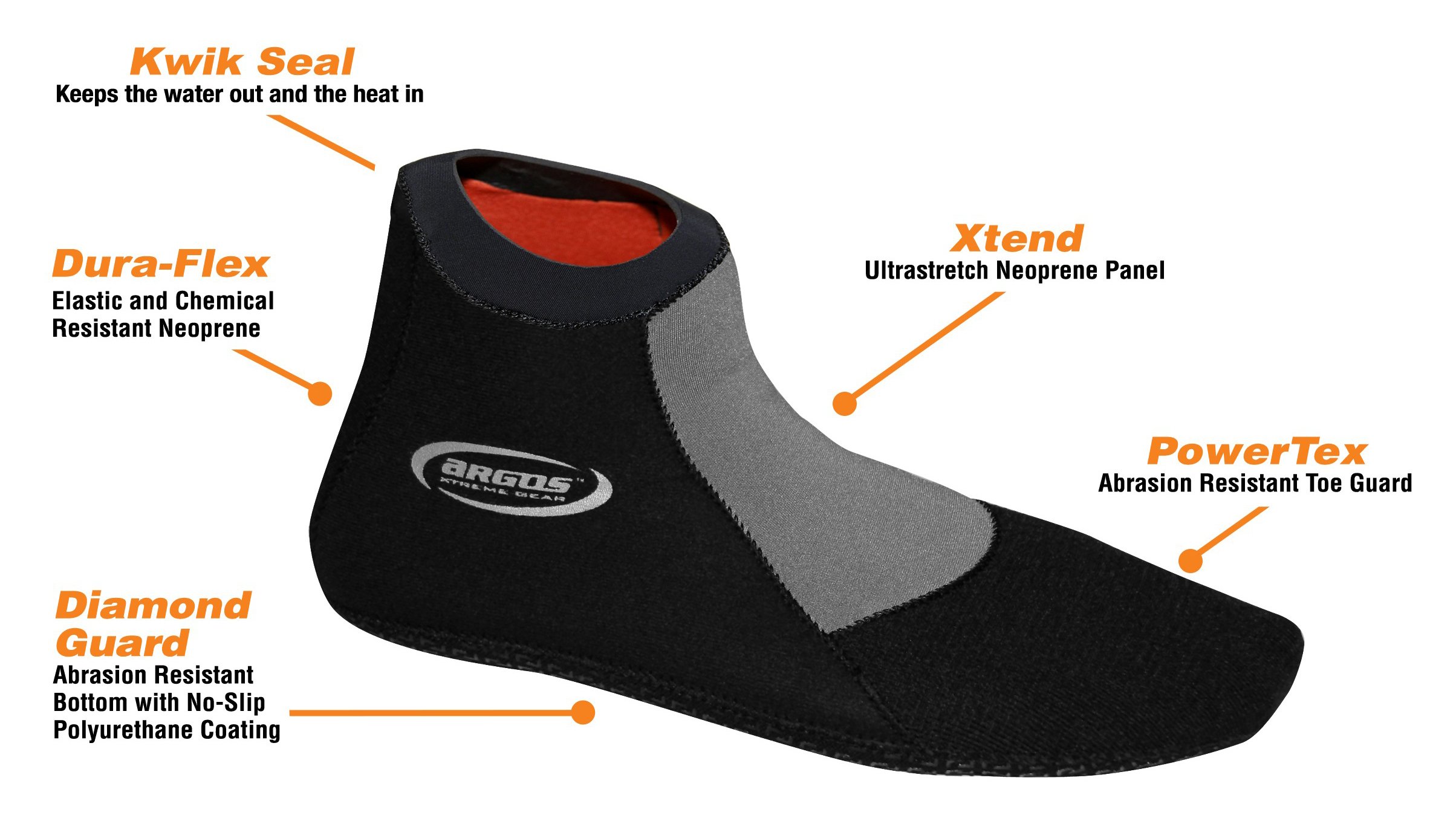 Argos Stealth Shorty Bootie, 2mm/Small