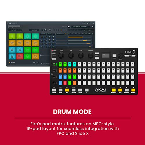 AKAI Professional Fire (Controller Only) β USB MIDI Controller for FL Studio with 64 pad RGB Clip / Drum Pad Matrix