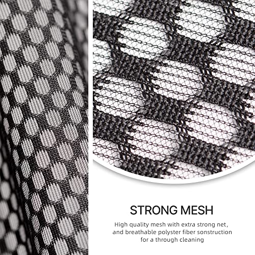 COMLIFE Set of 2 Delicates Honeycomb Mesh Laundry Bag,Use YKK Zipper,with Handle, Extra Large Opening, Baby Products, Face Cleansing Pads,Socks, Fine Knitwear Mesh Wash Bags(Black)