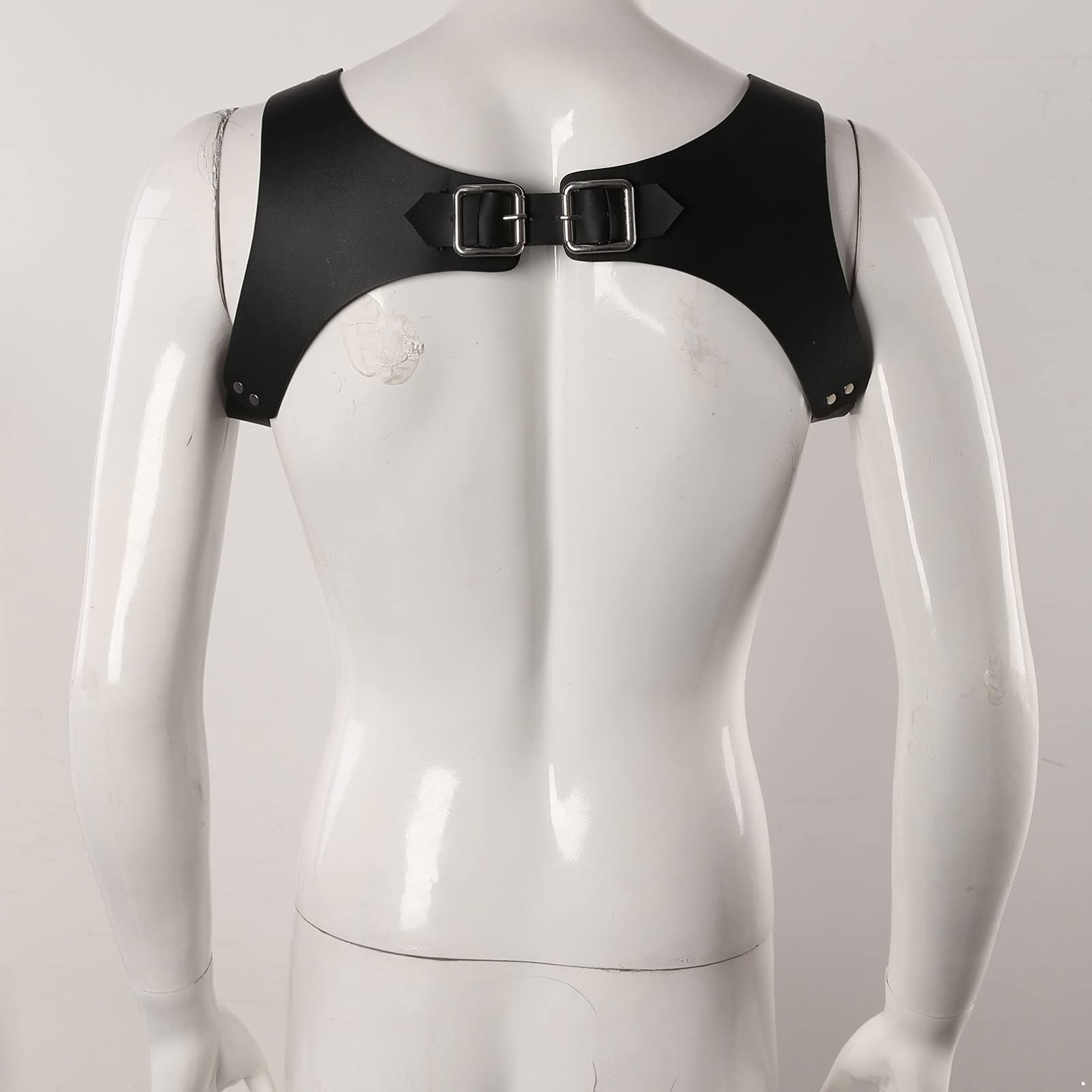Aislor Braided Leather H-back Suspenders in Vintage Style Medieval Renaissance With No-slip Clips Brown 1Pc