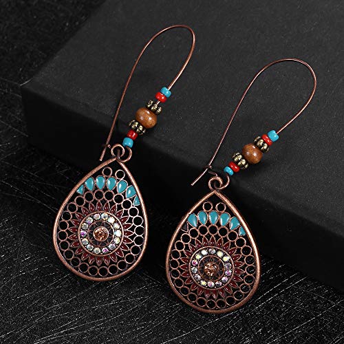 8 Pairs Vintage Drop Dangle Earrings for Women Long Boho Jewelry Set Fashion Earrings
