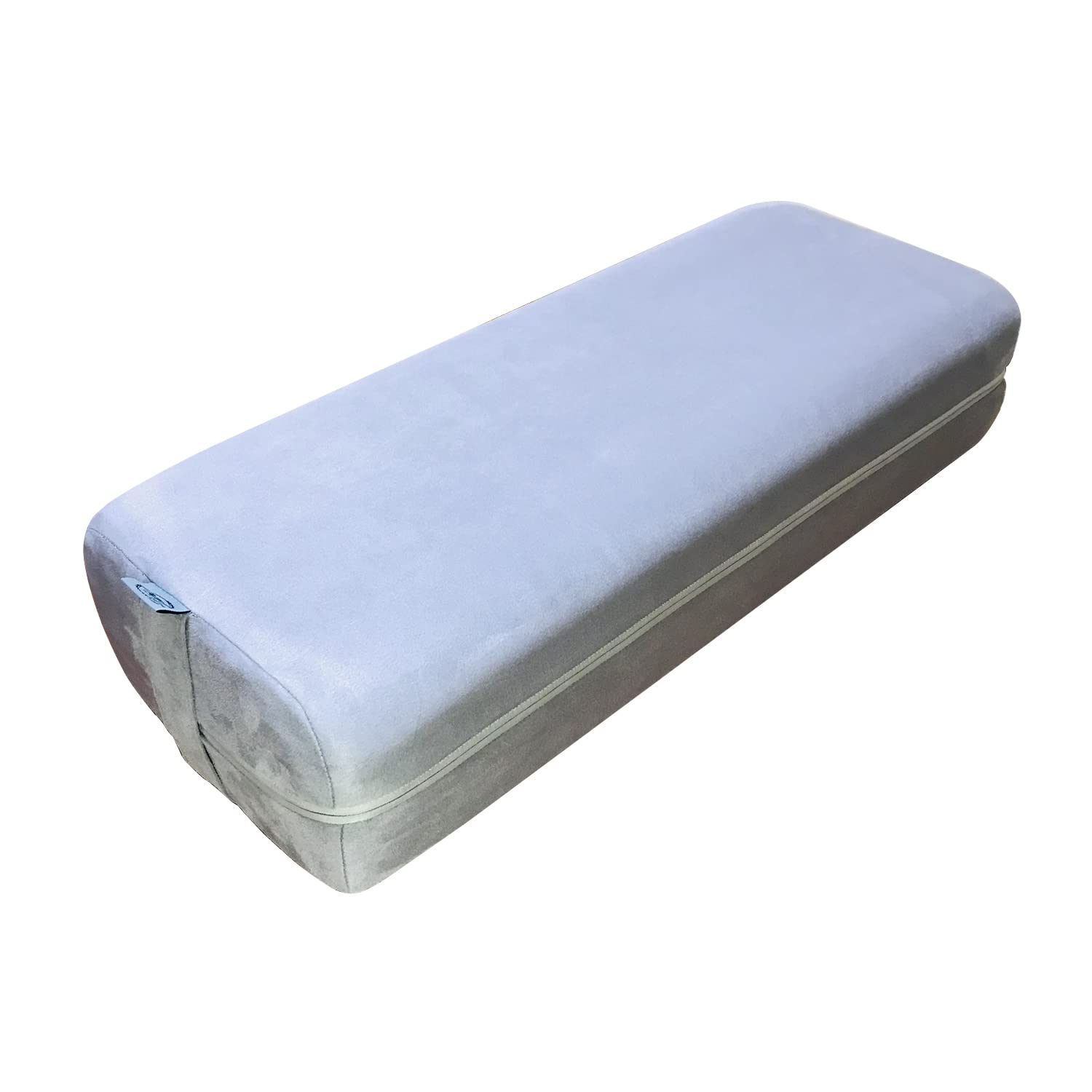 Aivwis Rectangular Yoga Pillow Bolster, Premium High Density Sponge Yoga Pillows, for Meditation and Support, Helps Alleviate Pressure , Stretching and Relaxation (Grey)