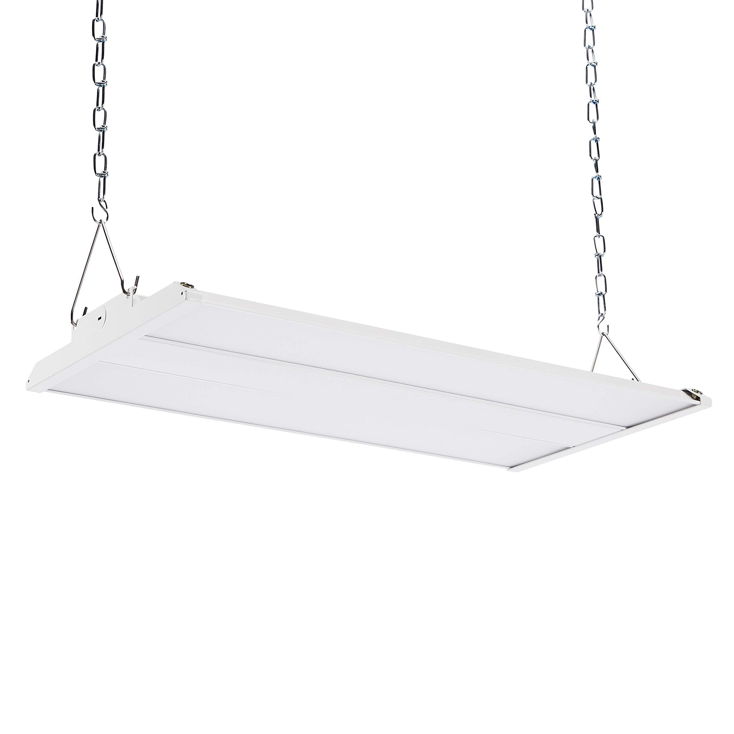 AmazonCommercial LED Linear High Bay, 90 Watt, 50000 Hours, Dimmable 0-10V, 12000 Lumens, ETL and DLC Certified, Daylight, 1-Pack