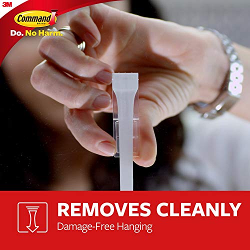 Command Small Designer Hooks, White, 2-Hooks, 4-Strips, 6-Pack, Organize Damage-Free