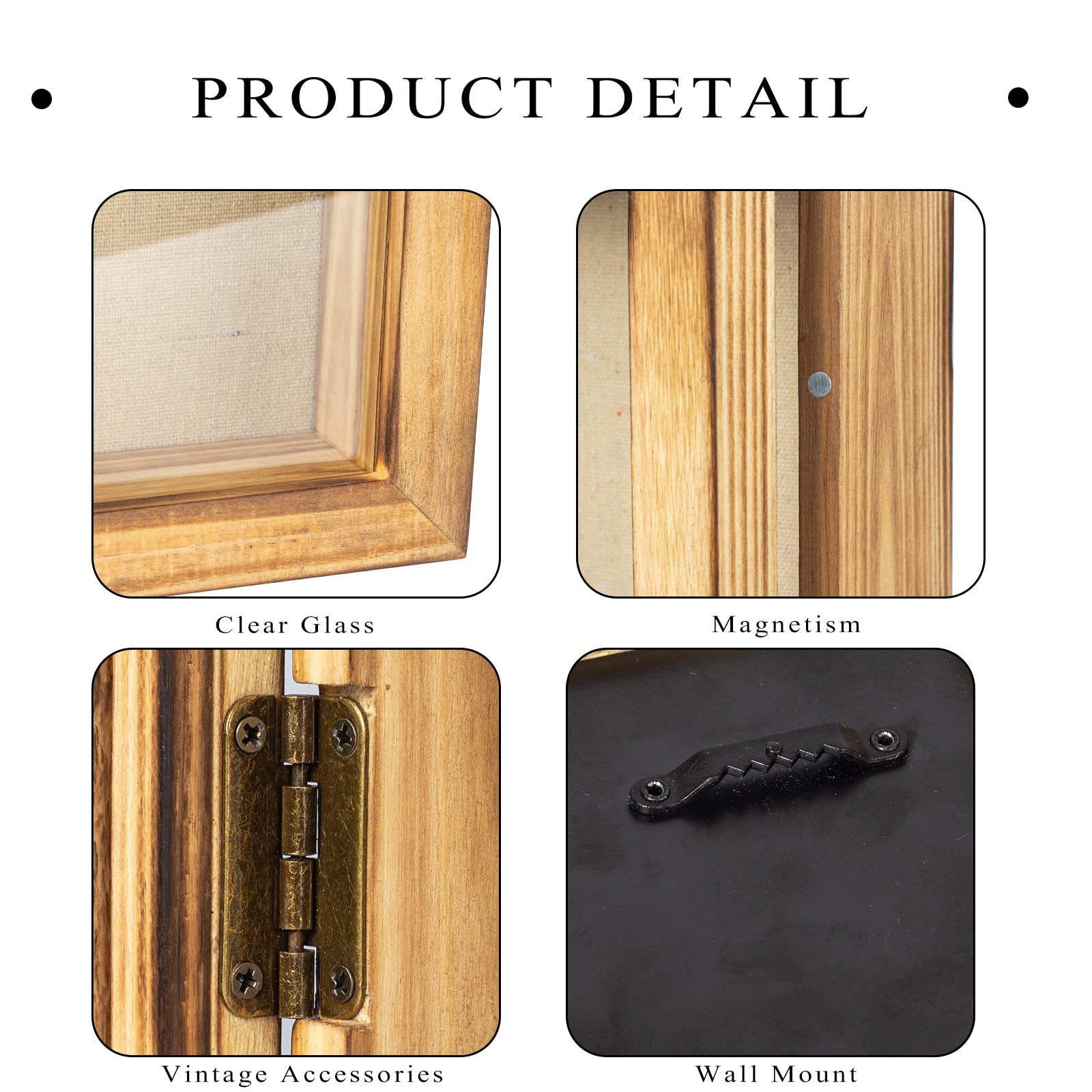 BalterFF Insect Display Case Wall Mount 7×11 Butterfly Shadow Box Frames with Linen Back Memorabilia Awards Medals Photos Rustic Flower Memory Box